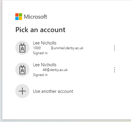 Signing into another account in Microsoft 365 – IT Services ...