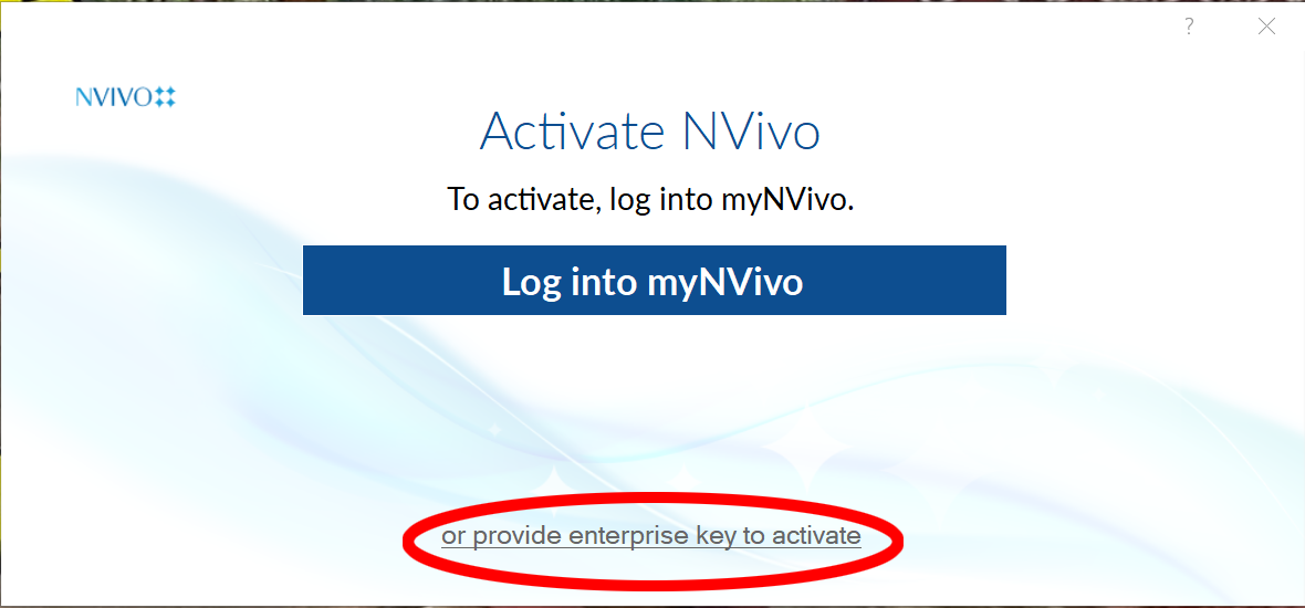 NVivo Installation guide - Windows 10 – IT Services - University of Derby