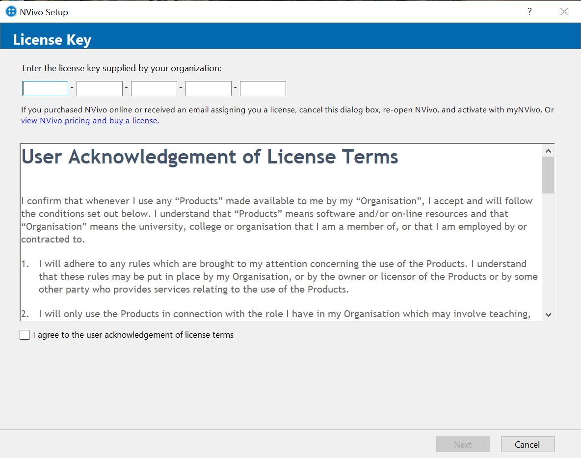 NVivo Installation guide - Windows 10 – IT Services - University of Derby